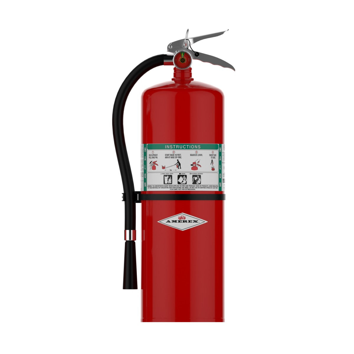 Amerex® 361 Halon 1211 Fire Extinguisher, 17 Pound, 4A80BC, With Wall ...