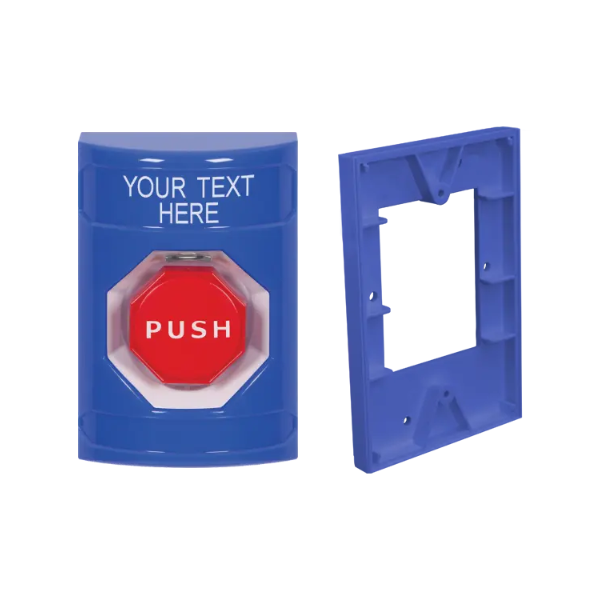 Custom Labeling, Buttons Only, Momentary Illuminated Bar, Blue, SS2405 ...