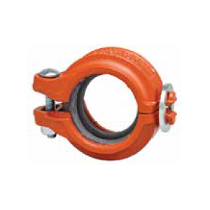 Victaulic Firelock Style 109 Rigid Coupling, Painted Orange, 2 1/2", L ...