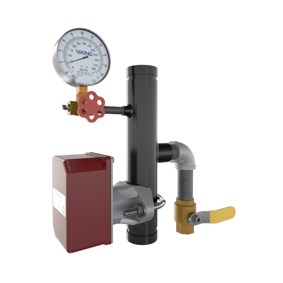 Viking® 14845 EasyPac Residential Riser Assembly With Ball Valve, Groo ...