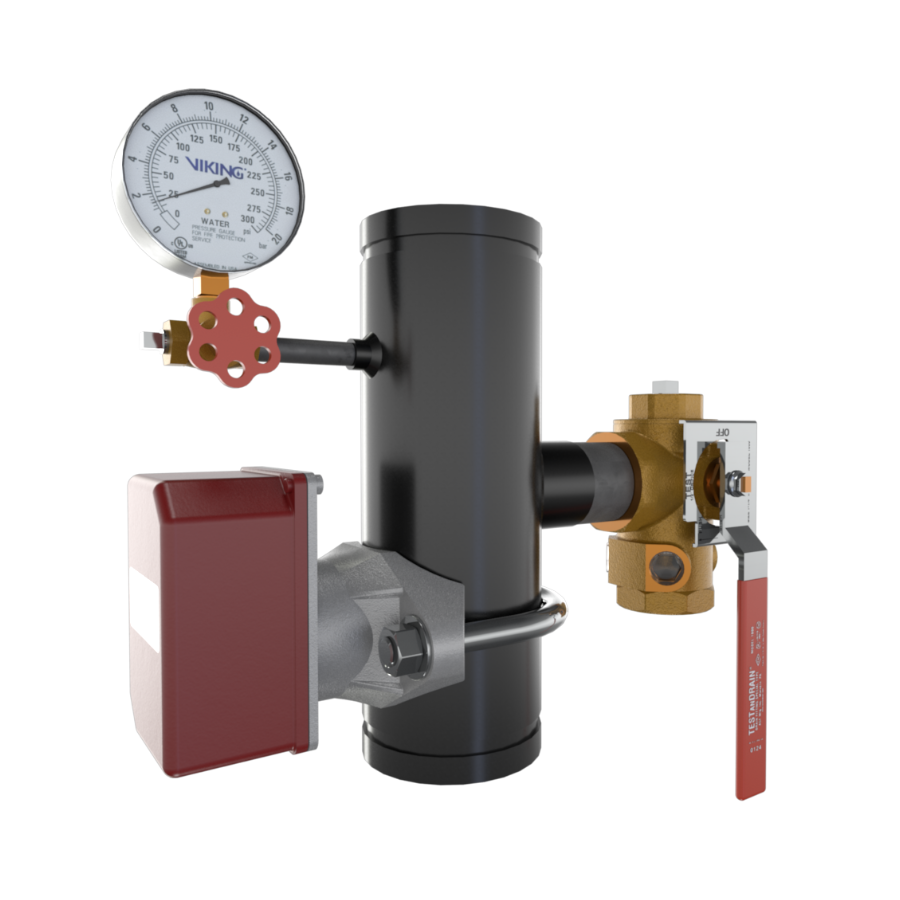 Viking® 14859G EasyPac Commercial Riser Assembly With Test And Drain ...