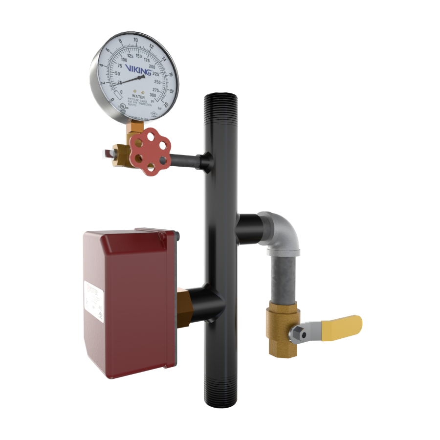 Viking® 15248 EasyPac Commercial Riser Assembly With Ball Valve, Threa ...