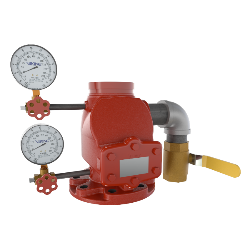 Viking® 08509PT Model F-1 Easy Riser Swing Check Valve, Flange x Groov ...