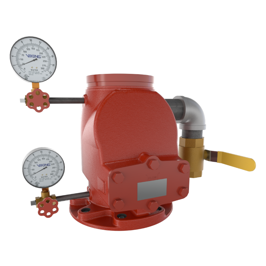 Viking® 08512PT Model F-1 Easy Riser Swing Check Valve, Flange x Groov ...