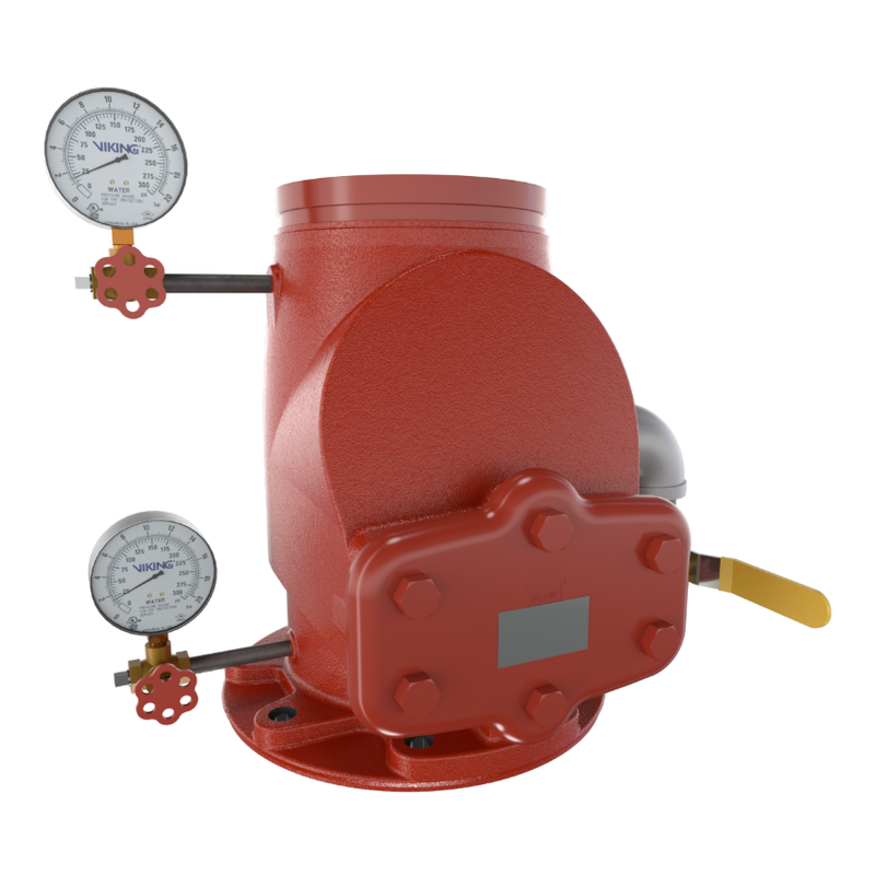 Viking® 08515PT Model F-1 Easy Riser Swing Check Valve, Flange x Groov ...