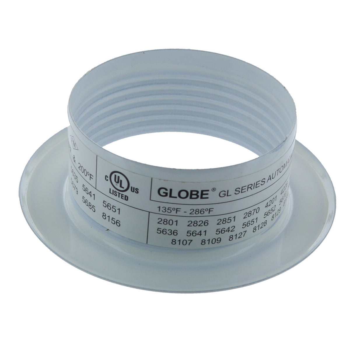 Globe Recessed Threaded Fire Sprinkler Escutcheon, 3/4" Adjustment, 3 ...